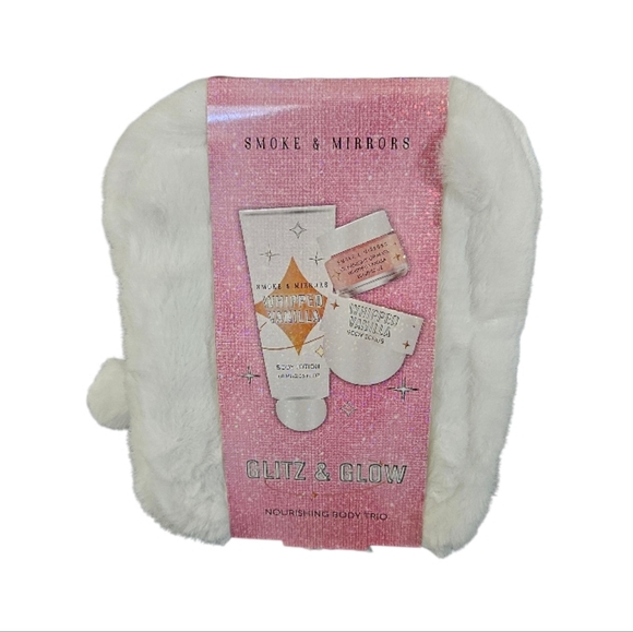 Bath & Body | Glitz Glow Whipped Vanilla Body Set With White Fur Pouch ...